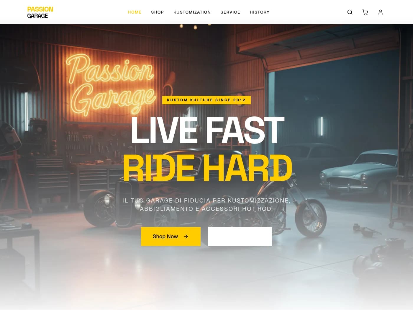PassionGarage Web Revamp