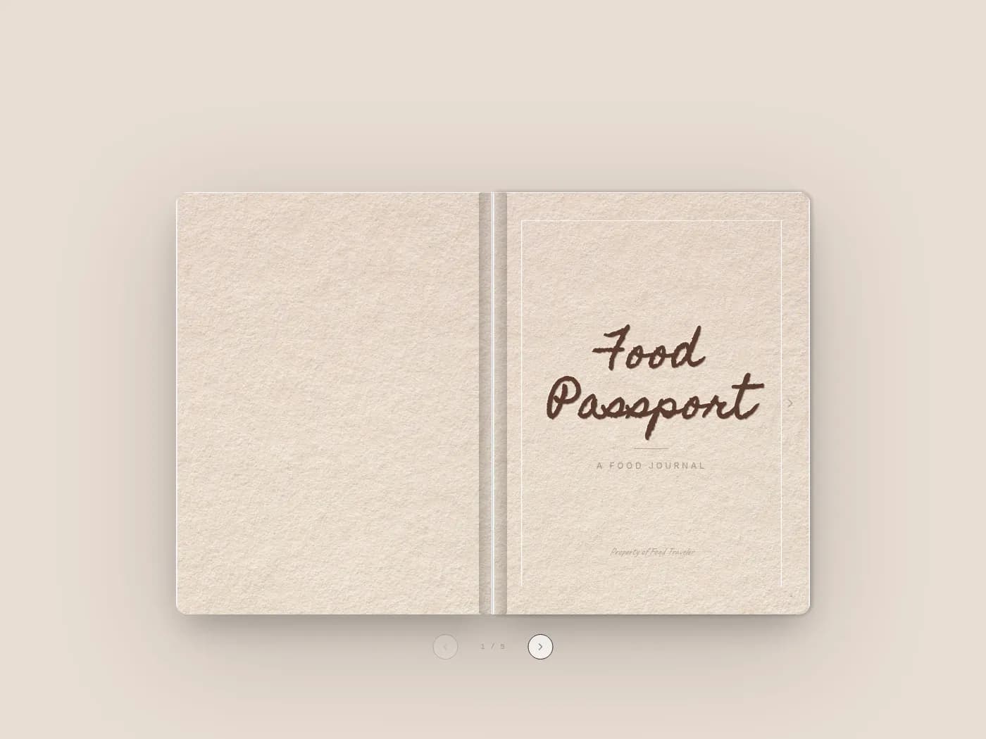 Passport Plate Diary