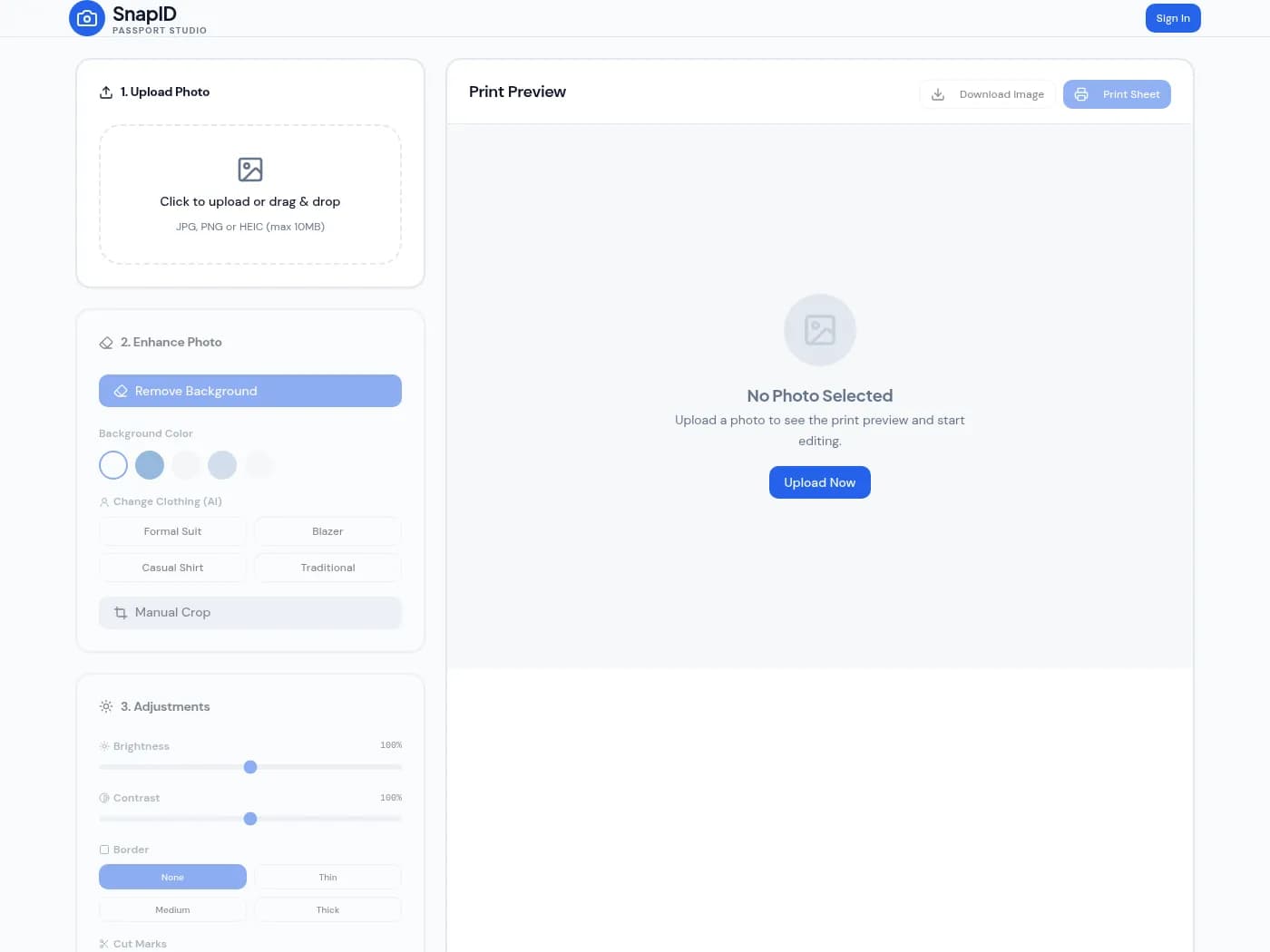 SnapID Passport Studio