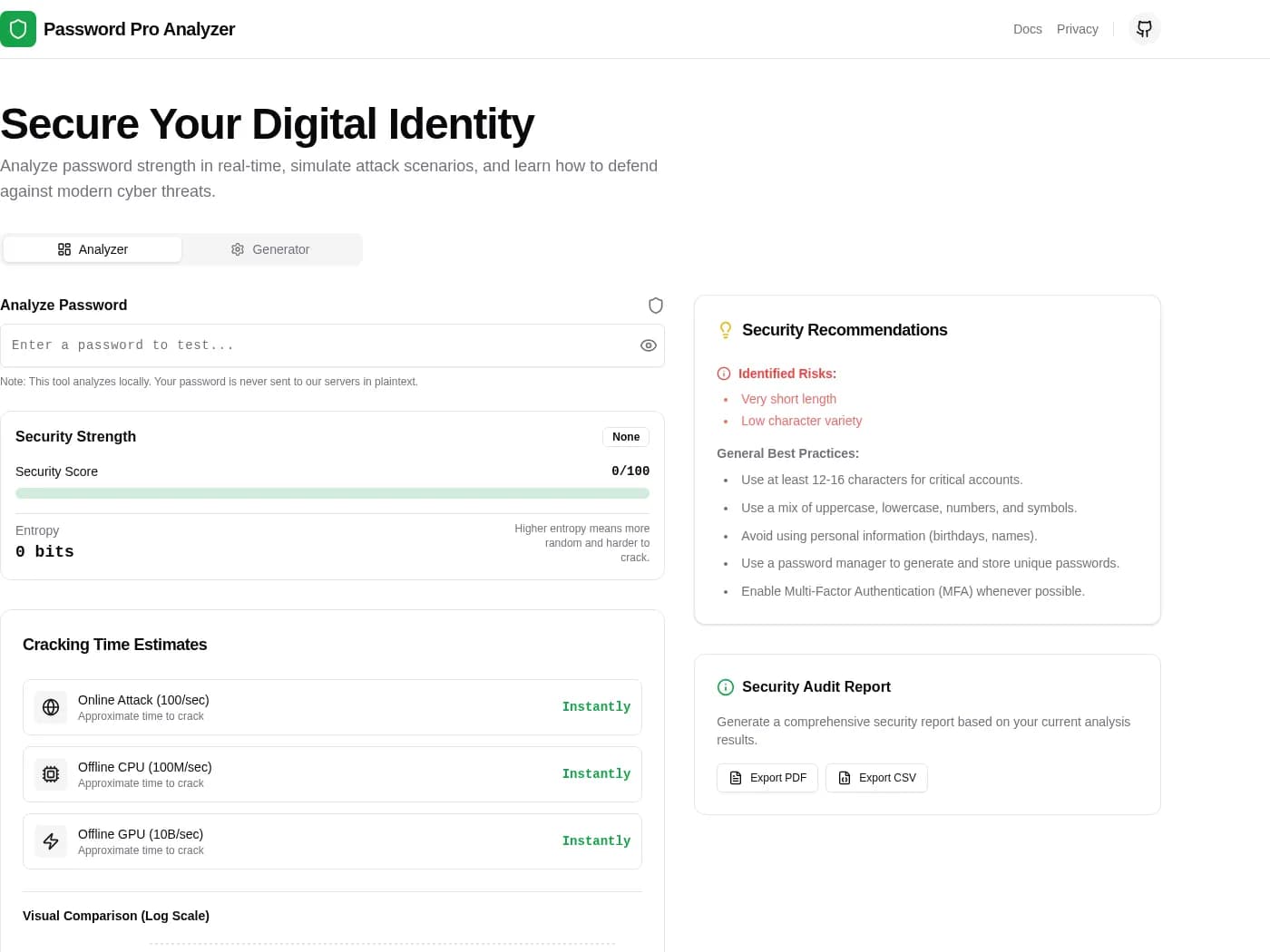 Password Pro Analyzer