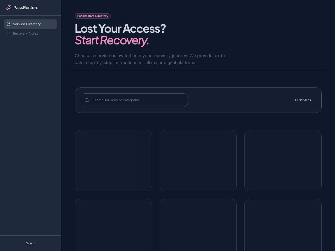 Password Finder App