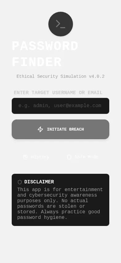 Password Finder App