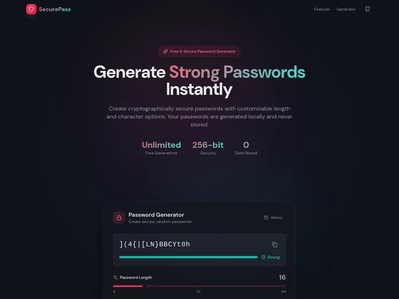 SecurePass Generator