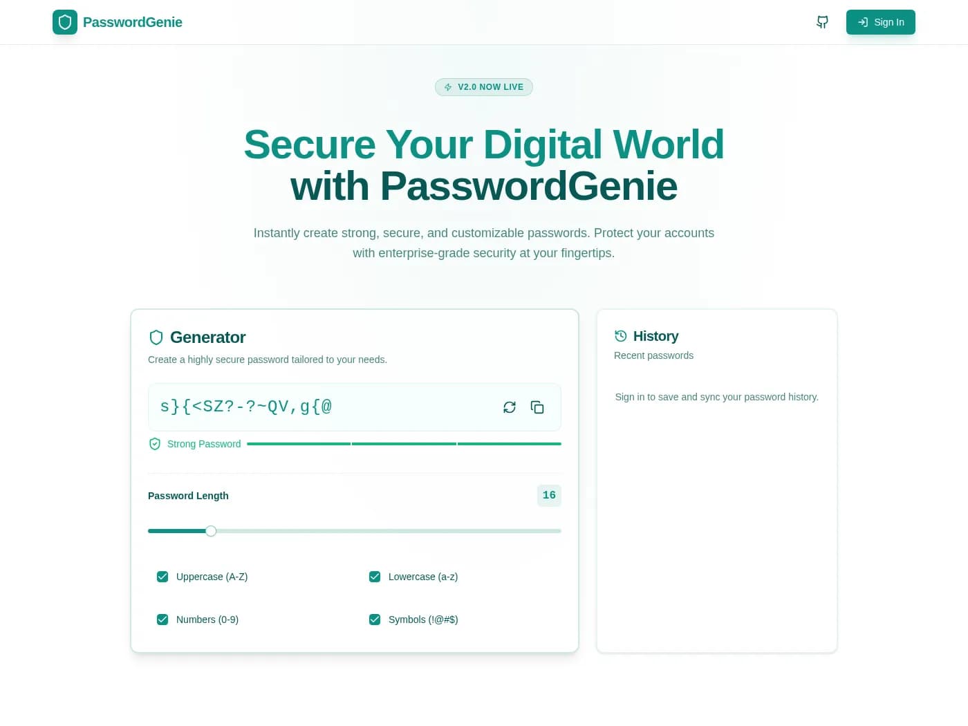 PasswordGenie