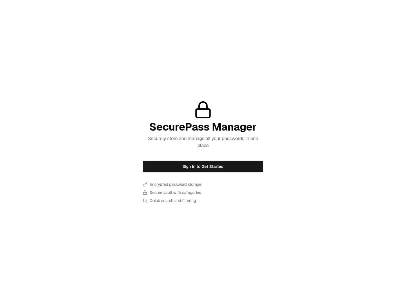 SecurePass Manager