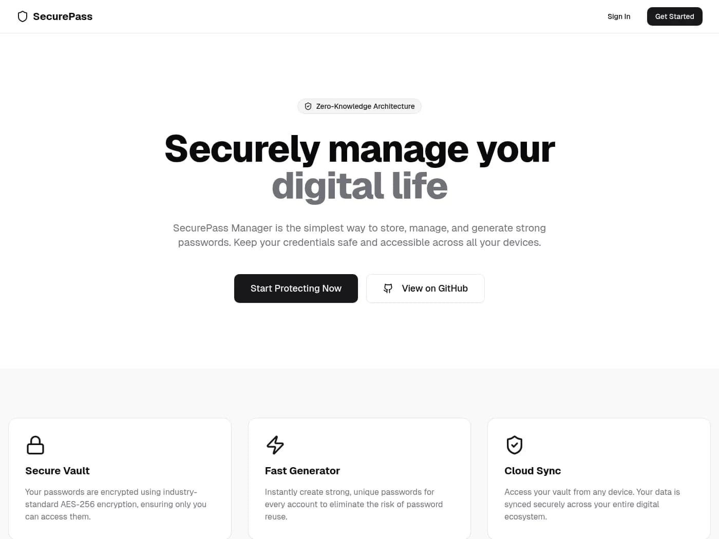 SecurePass Manager