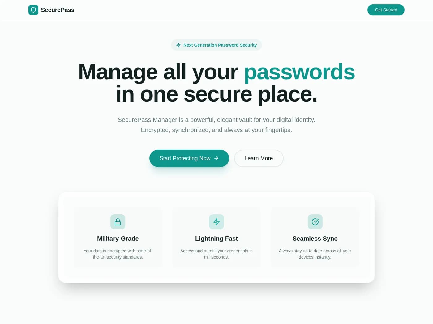 SecurePass Manager