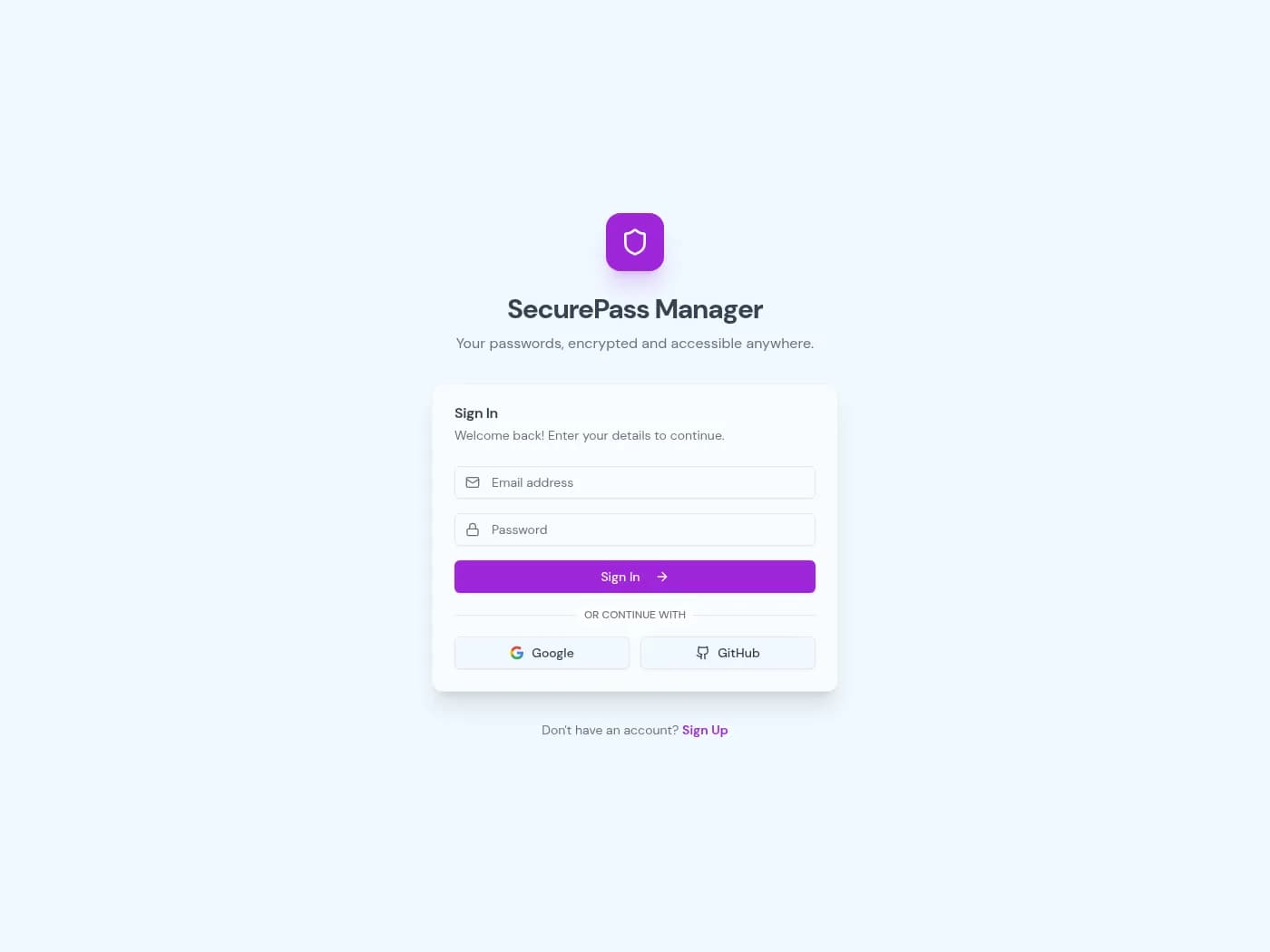 SecurePass Manager