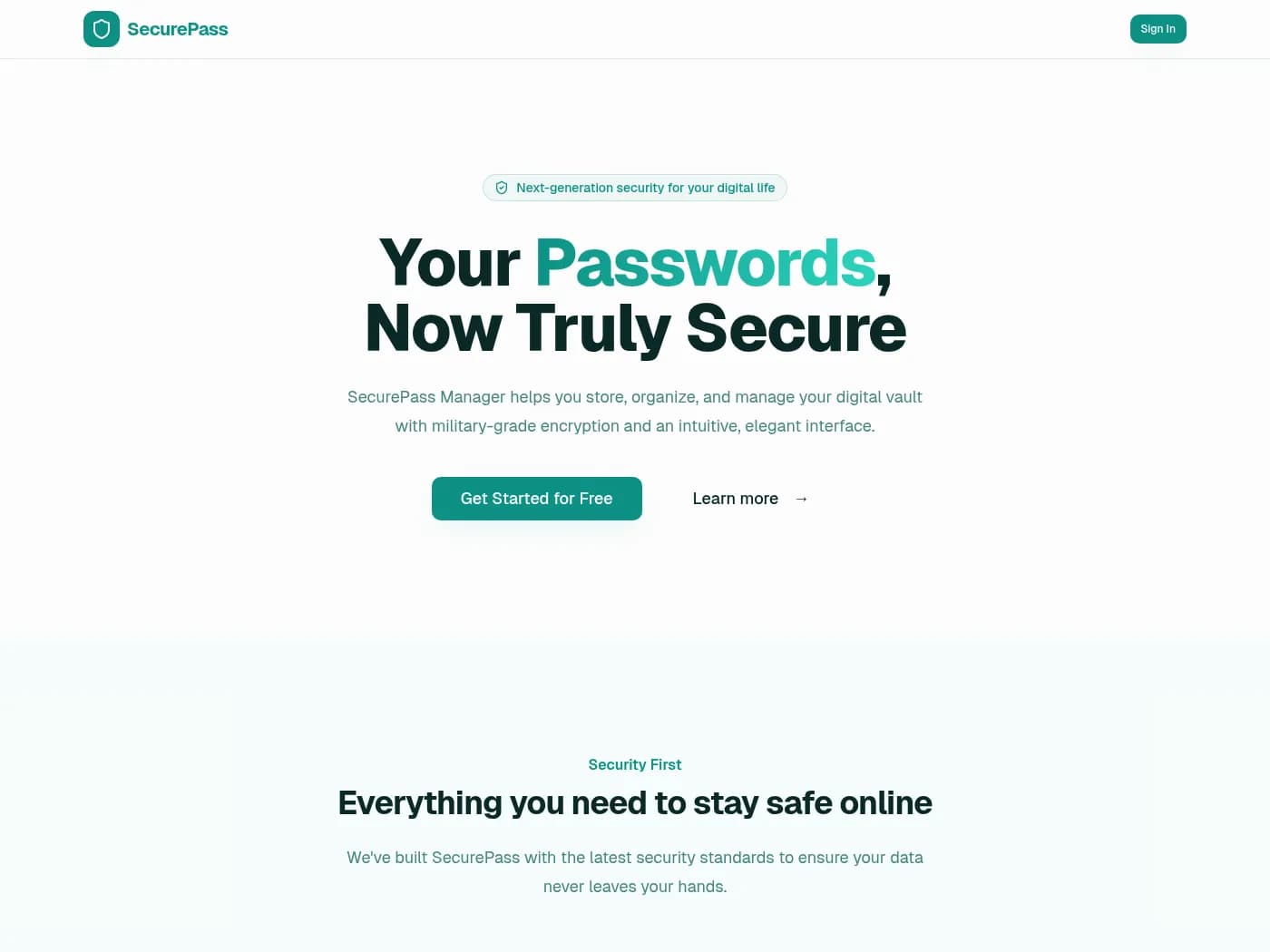 SecurePass Manager