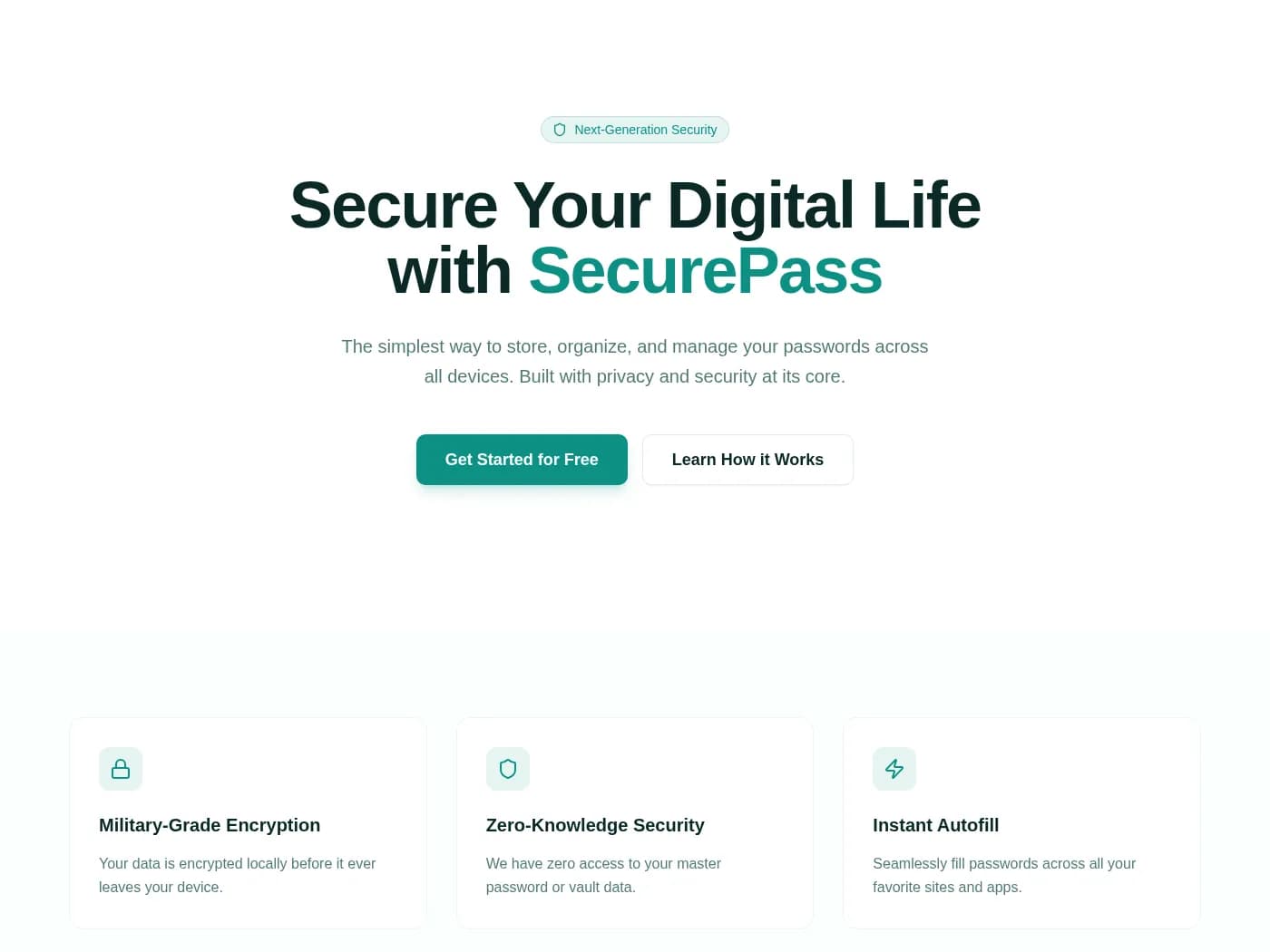 SecurePass Manager