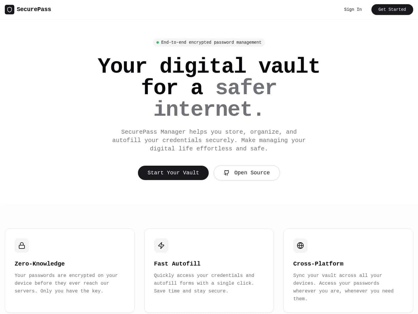 SecurePass Manager