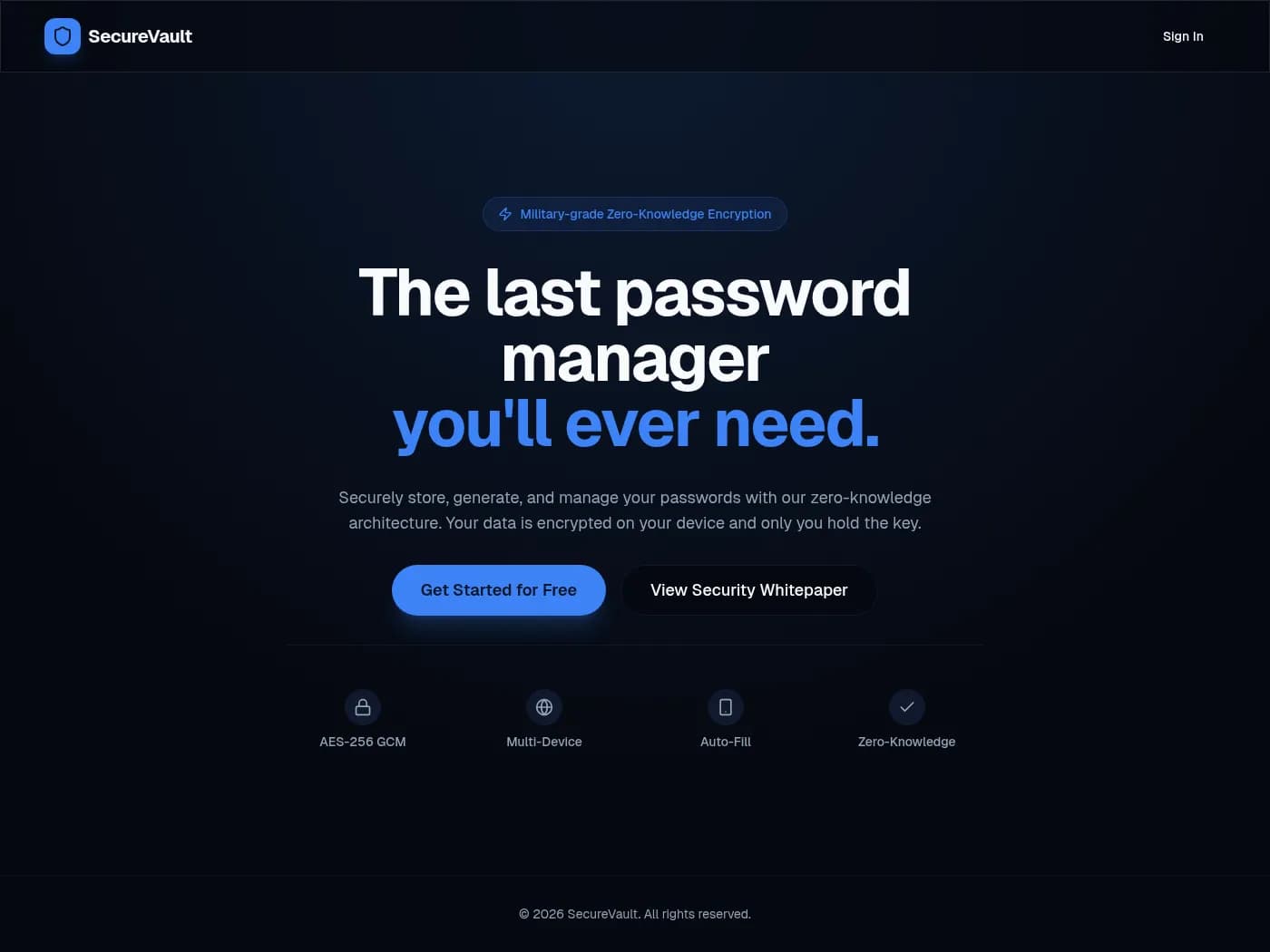 SecurePass Manager