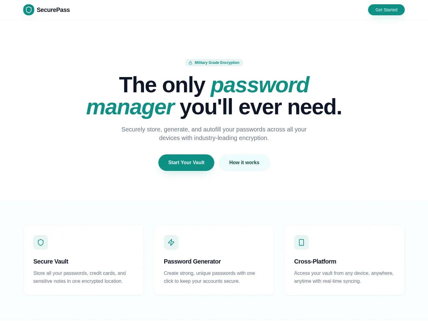 SecurePass Manager
