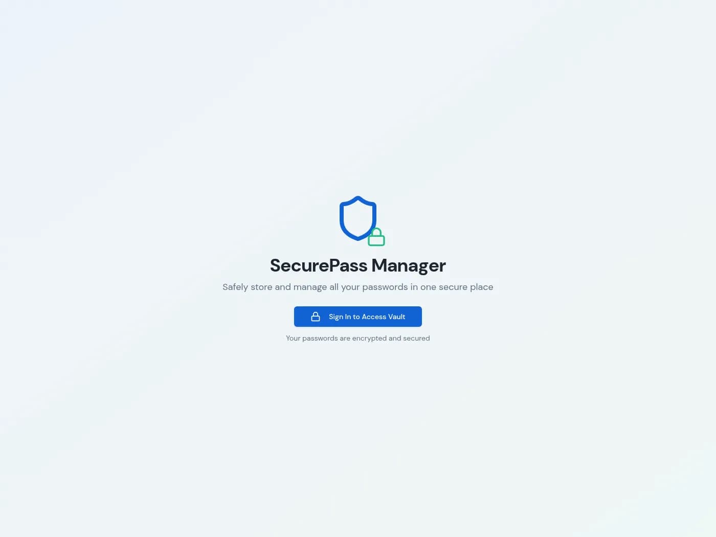 SecurePass Manager
