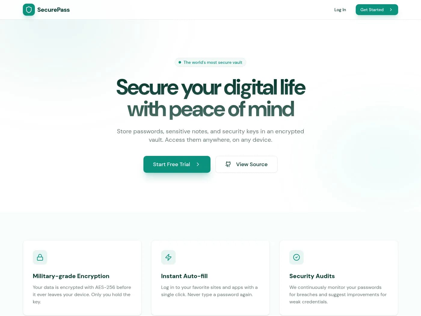 SecurePass Vault