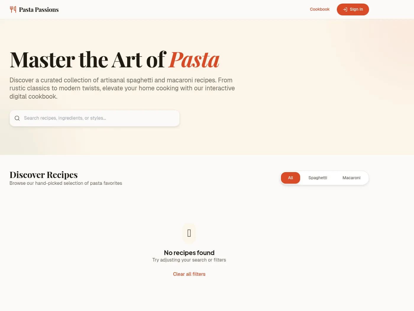 Pasta Recipe Cookbook