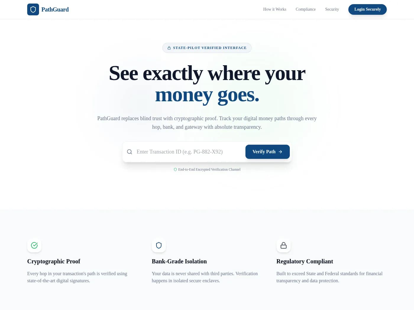 PathGuard Money Path Verifier