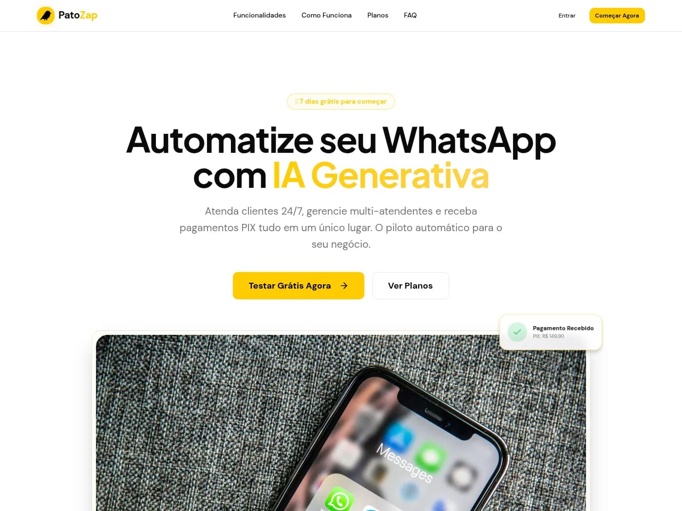 PatoZap Multi-WhatsApp SaaS