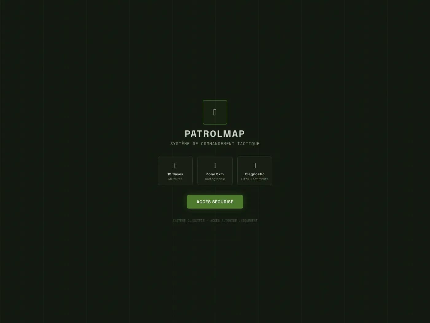 PatrolMap Dashboard