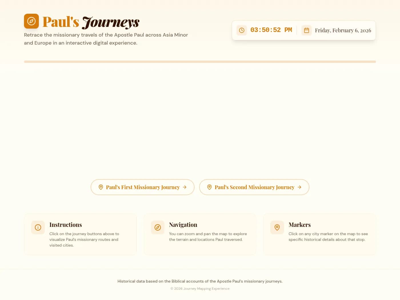 Paul's Journey Map