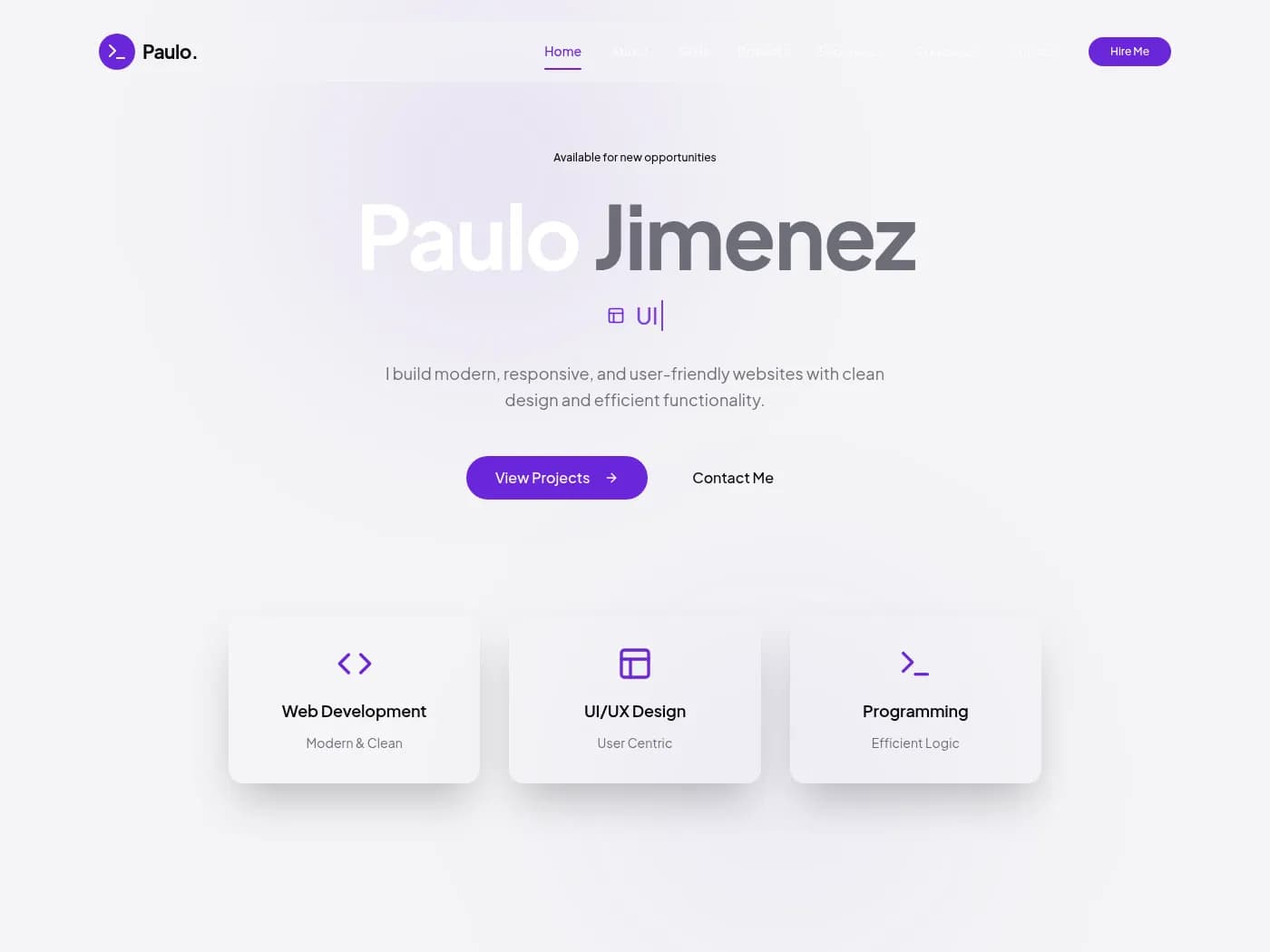Paulo Jimenez Portfolio