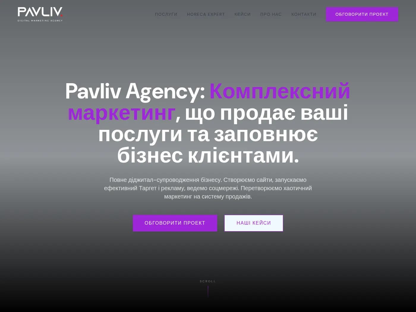 Pavliv Agency Website