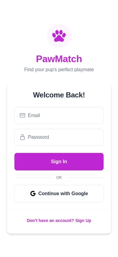 PawMatch Mobile