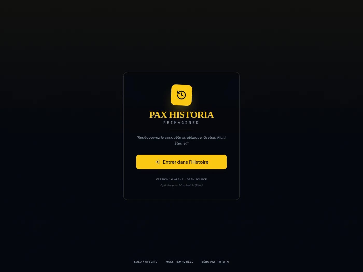 Pax Historia Reimagined