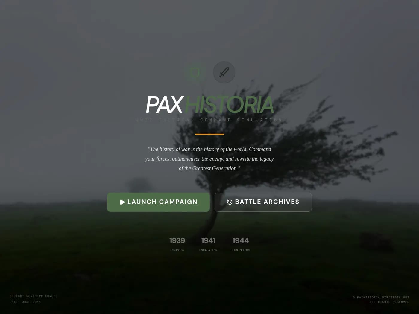 PaxHistoria Web Edition