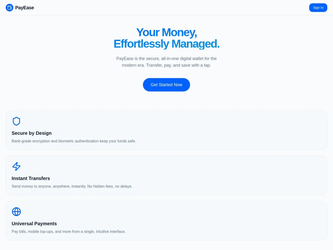 PayEase Wallet