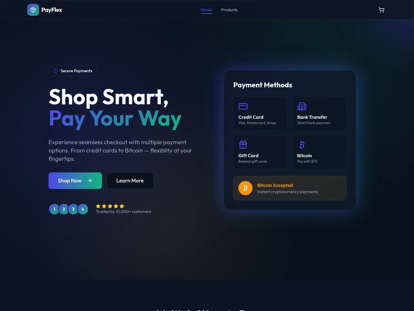 PayFlex Ecommerce Site