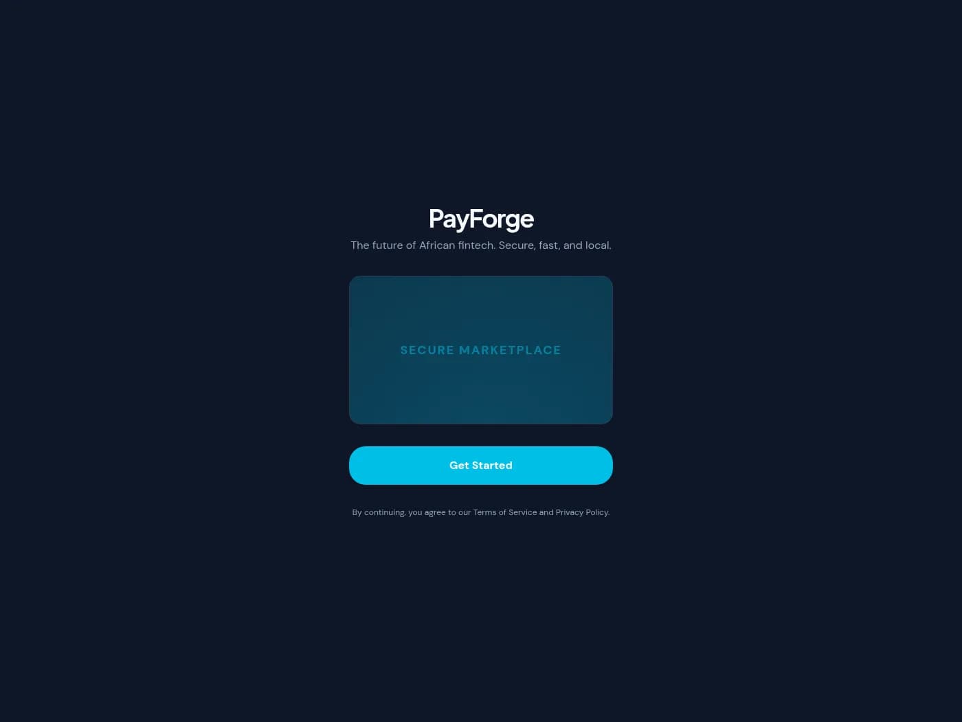 PayForge Fintech Marketplace