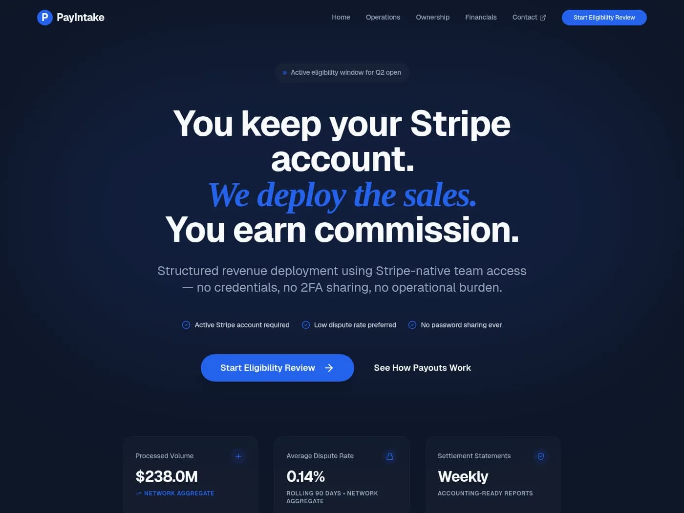 PayIntake Clone