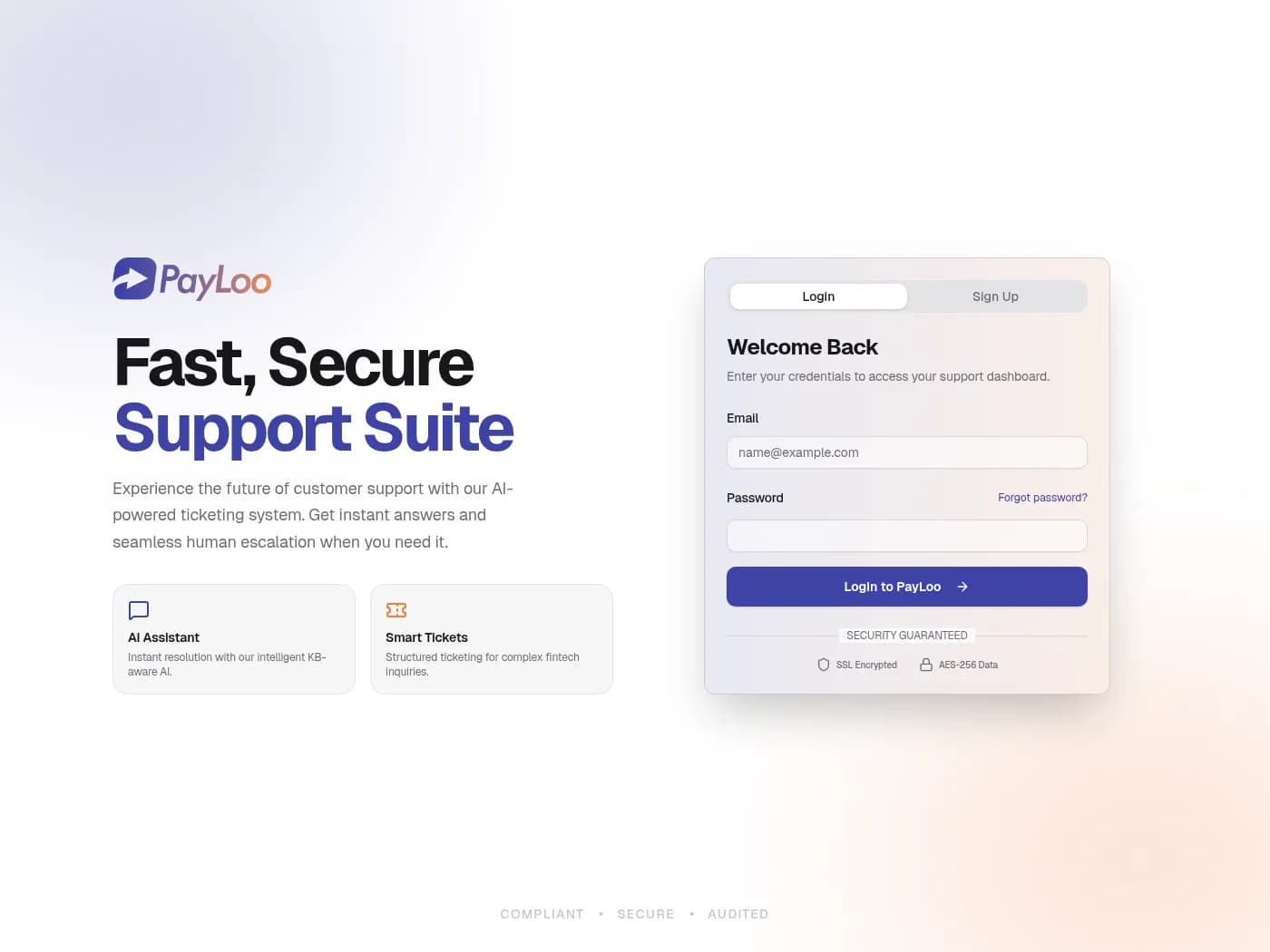 PayLoo Support Desk