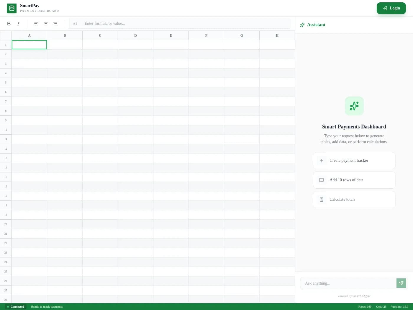 Payment Tracker Dashboard