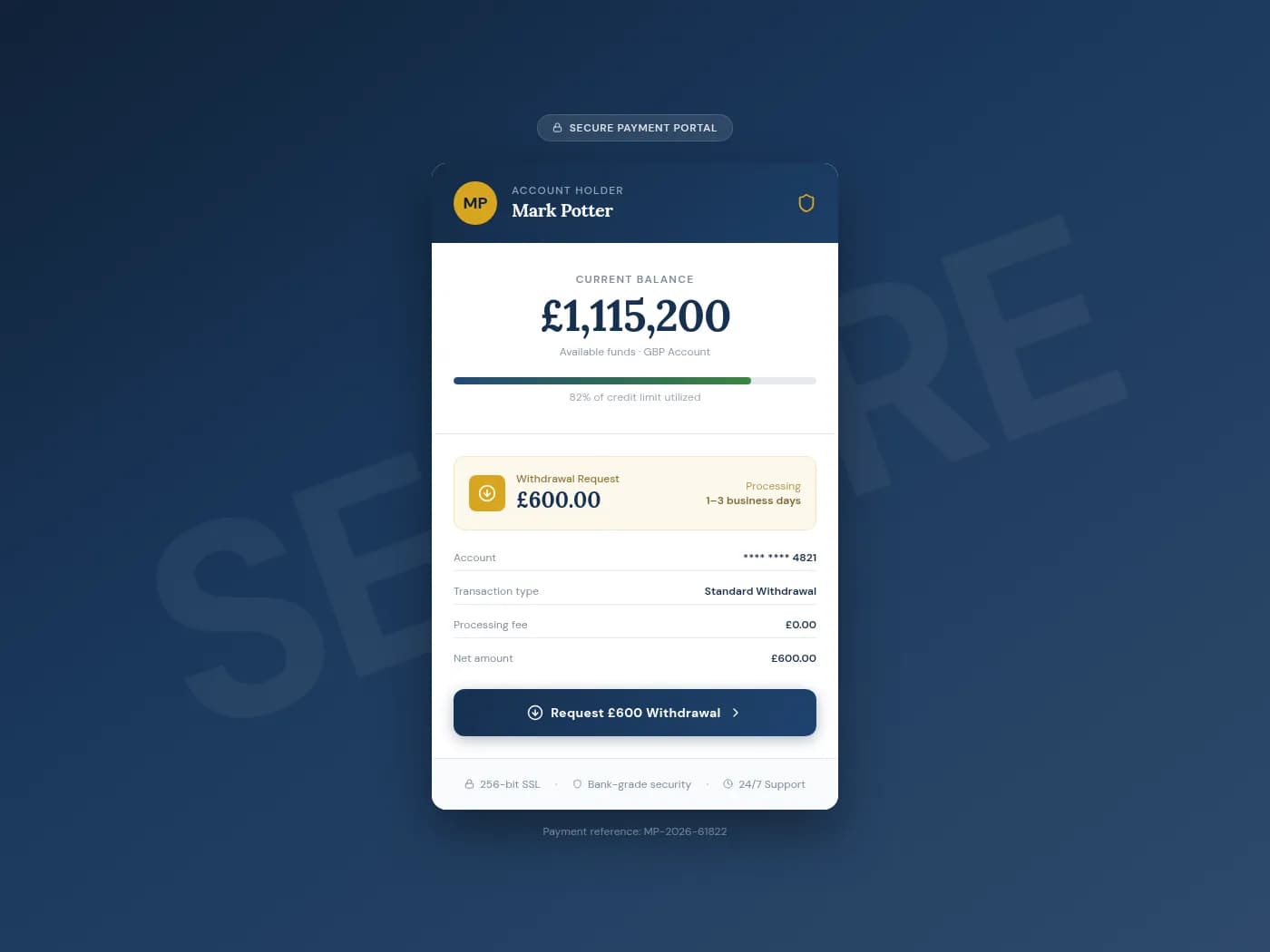 Mark Potter Payment Link