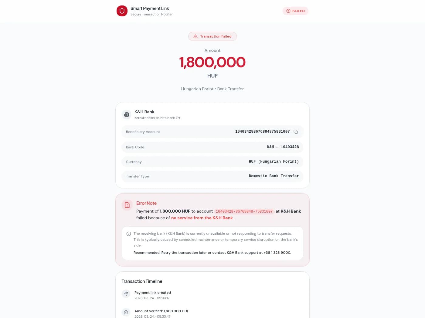 Smart Payment Link Notifier