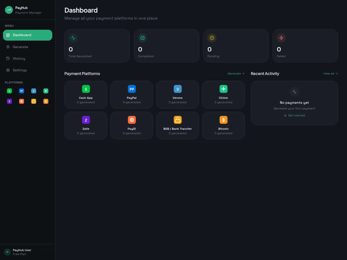 PayHub Payments Dashboard