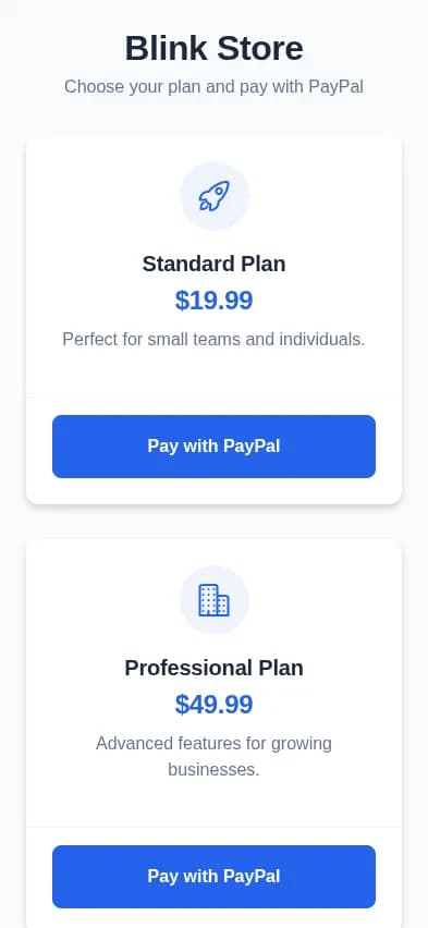 PayPal Payment Integrator