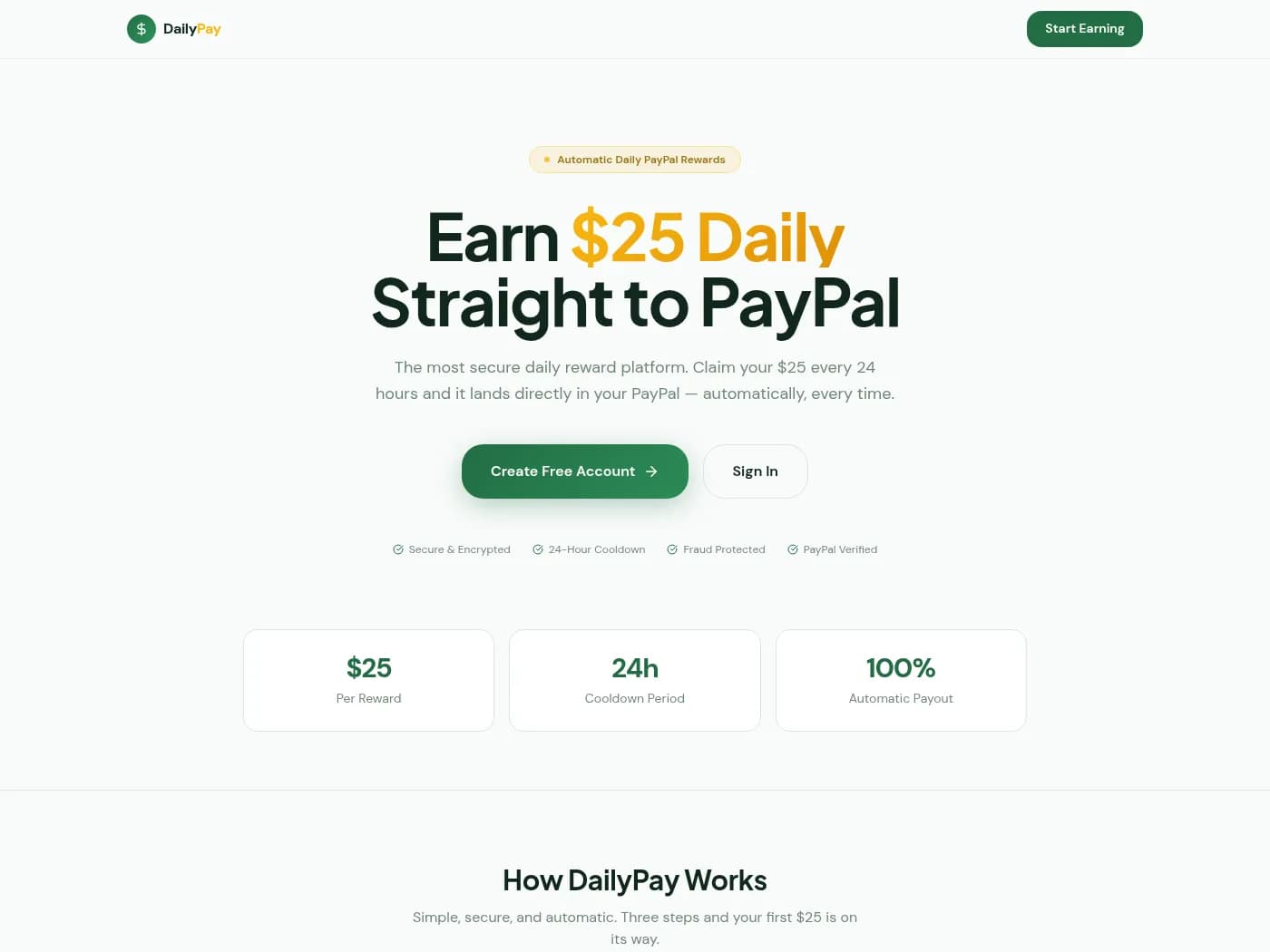 Daily PayPal Reward App