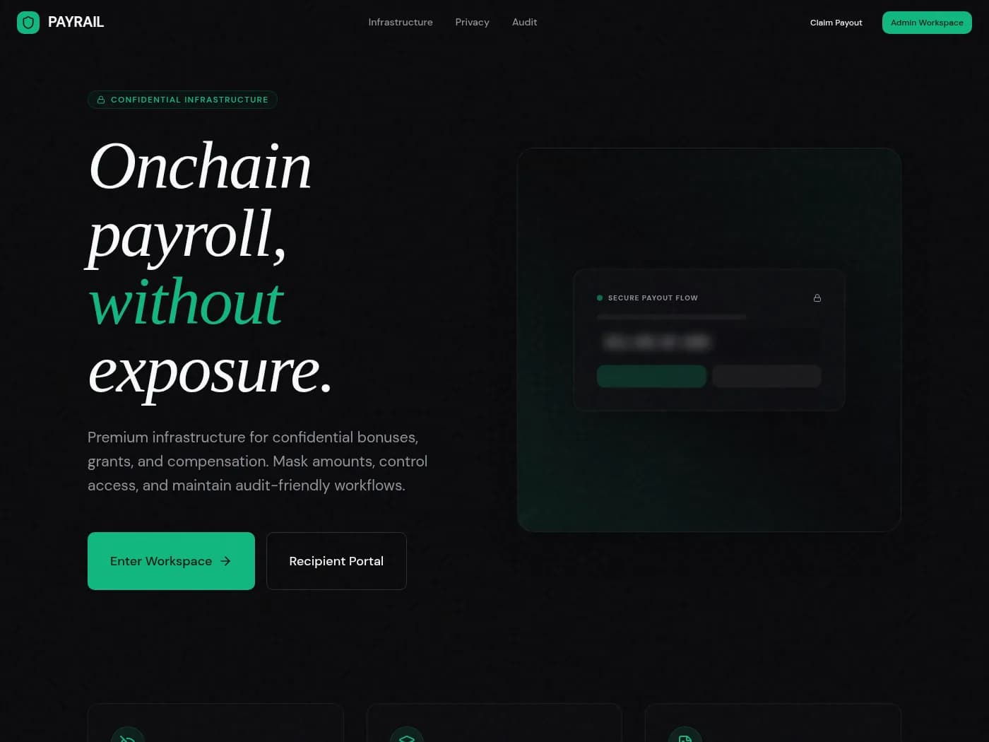 Payrail Confidential Suite