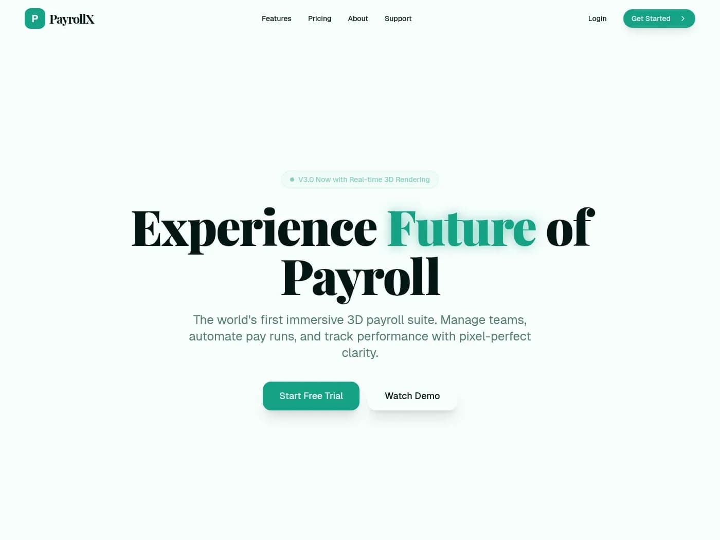 PayrollX 3D Web Suite