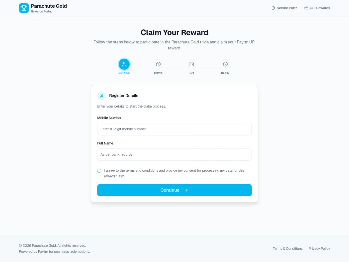 Paytm Claim Portal