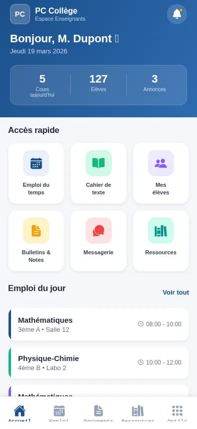 PC Collège Hub