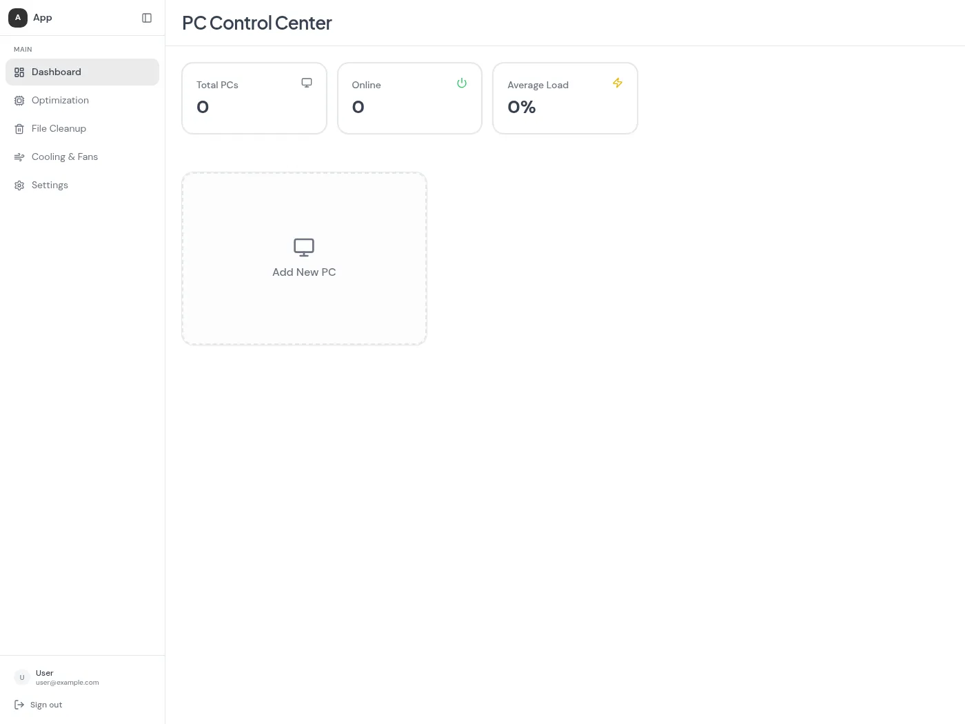 PC Control Center