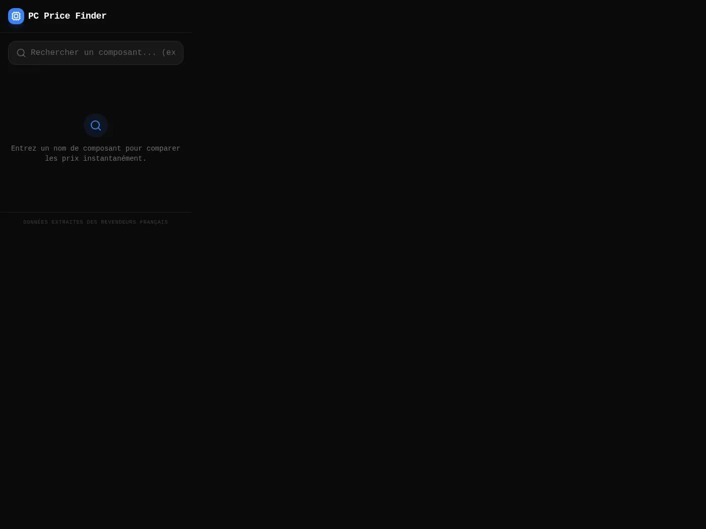 PC Price Finder Extension