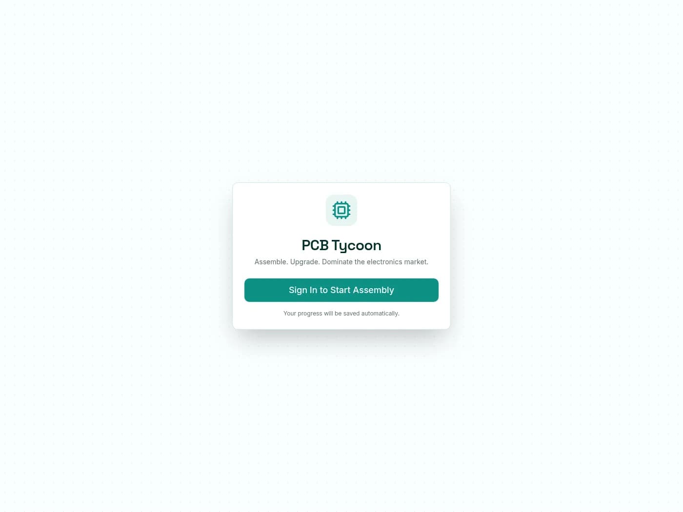 PCB Clicker Tycoon
