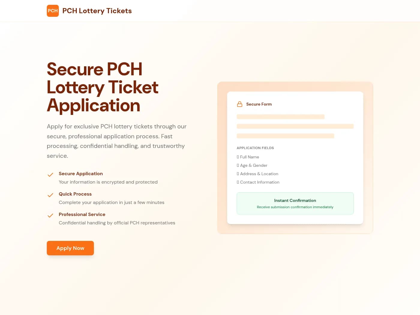 PCH Lottery Portal