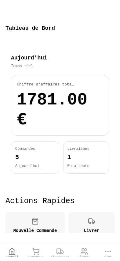 PDA Commande Mobile