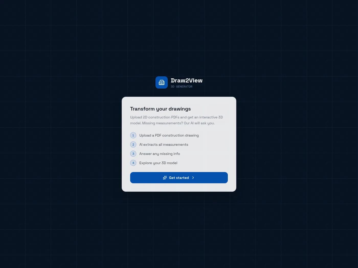Draw2View 3D Generator